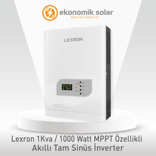 Lexron 1KVA / 1000 Watt MPPT Akıllı Tam Sinüs İnverter Lexron 1KVA / 1000 Watt MPPT Akıllı Tam Sinüs İnverter